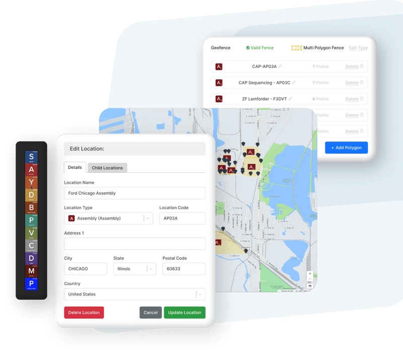 Real-time transportation supply chain visibility RTTV FreightVerify automotive VIN vehicles VINView